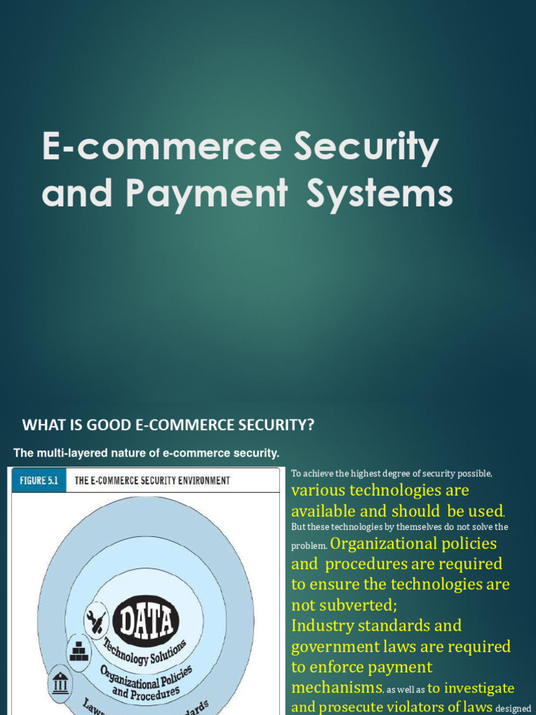 E-Commerce Security and Payment Systems | PDF | Computer Security | Security