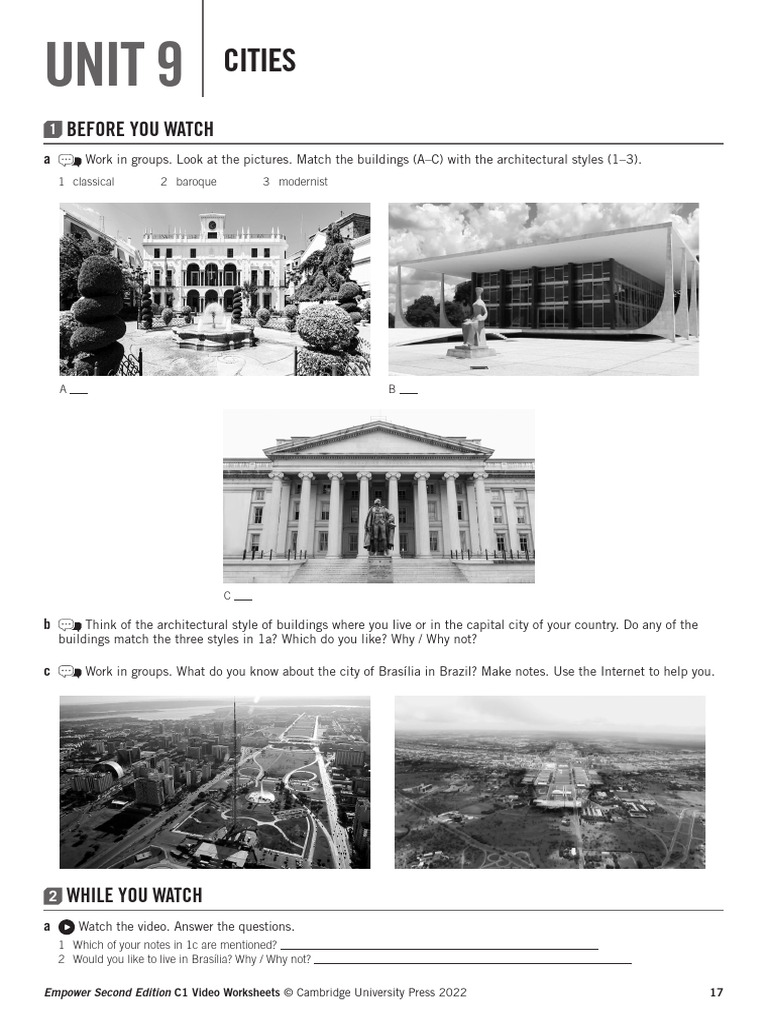 Empower Advanced Video Activity Sheet Unit 09 | PDF