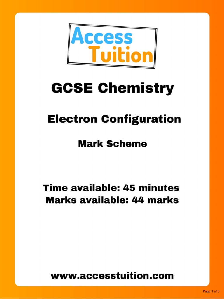 Electron Configuration MS | PDF | Ion | Electron