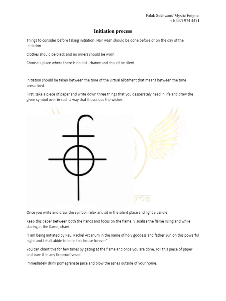Initiation Process | PDF