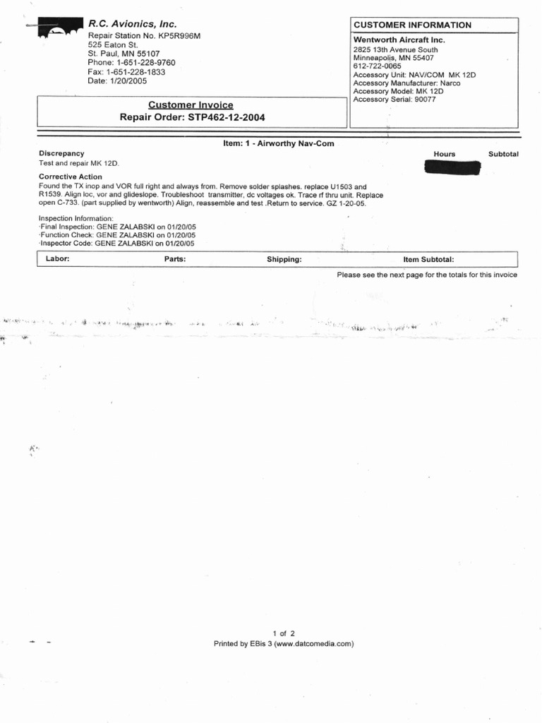 MK12D Repair From 12.2004 | PDF | Aircraft | Computer Engineering