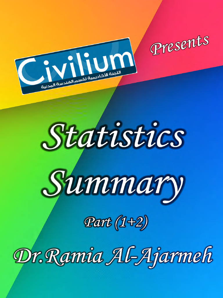 Statistics Summary - Part 1+2 | PDF