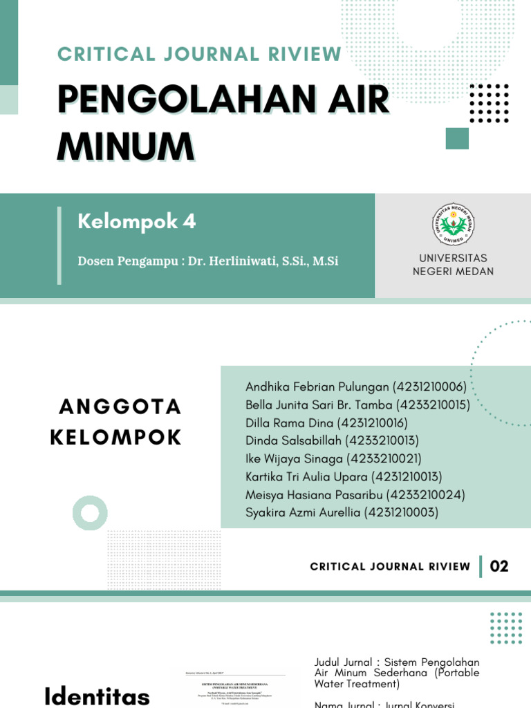 CJR Kimia Lingkungan - Kelompok 4-3 | PDF