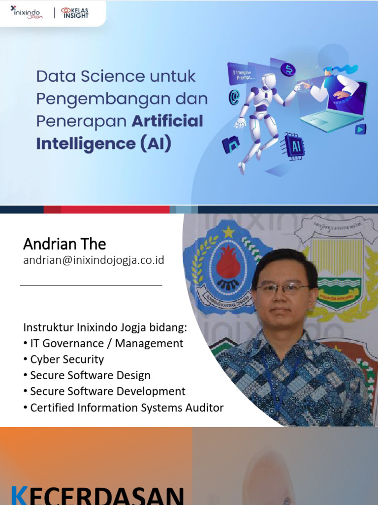 Materi - Data Science Untuk Pengembangan Dan Penerapan Artificial Intelligence (AI) | PDF
