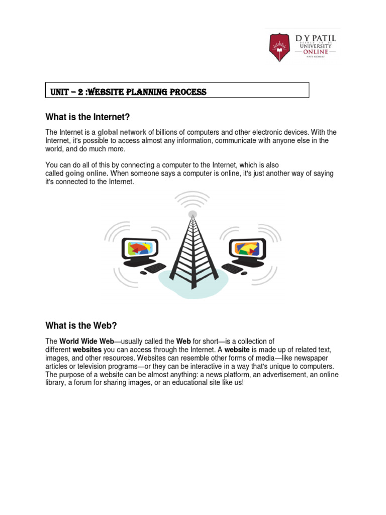 Unit 2 Rm Website Planning Process Pdf Hyperlink Internet Access