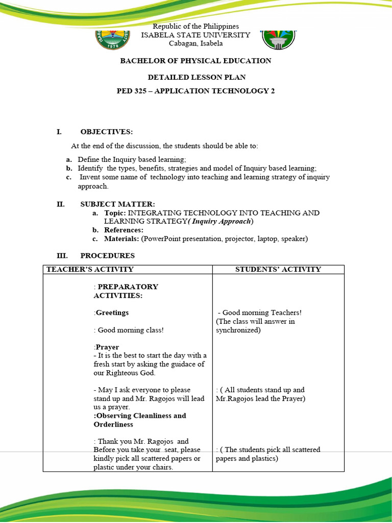 DLP (Application Technology | PDF | Inquiry Based Learning | Project ...