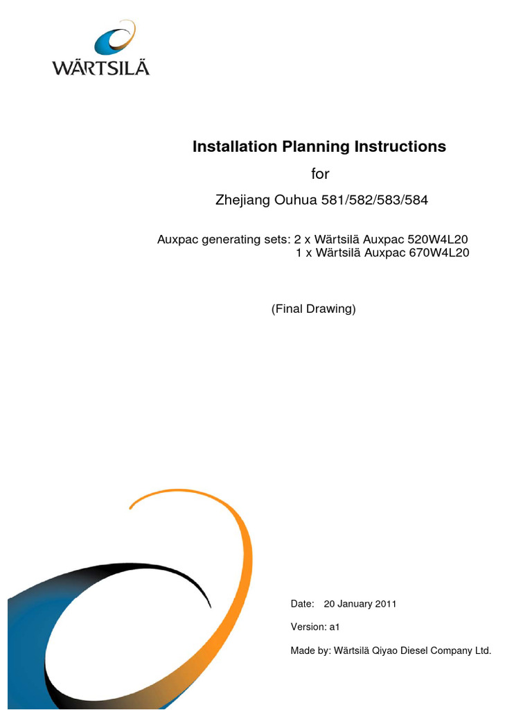 Ae Installation Planning Pdf Fuel Oil Engines