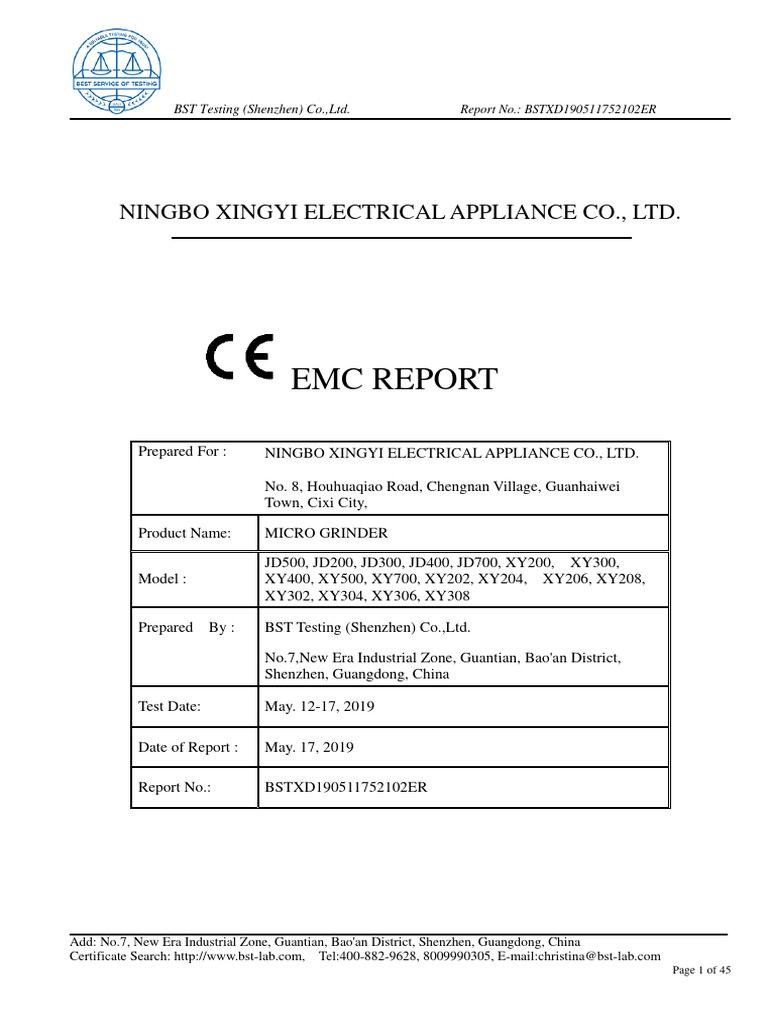 EMC Report (102ER) | PDF | Electromagnetic Compatibility | Electrical ...