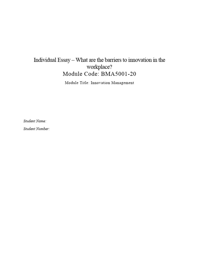 Eseu 1 | PDF | Diversity (Business) | Innovation