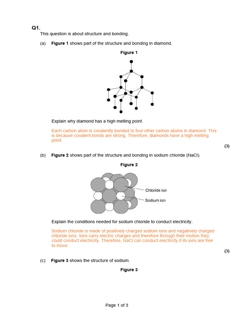 Bonding Question (Each Type) | PDF