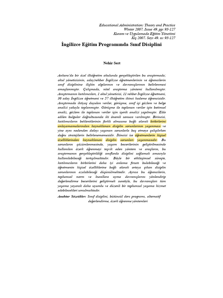 Ngilizce E - Itim Program - Nda S - N - F Disiplini (#126743) - 108324 | PDF