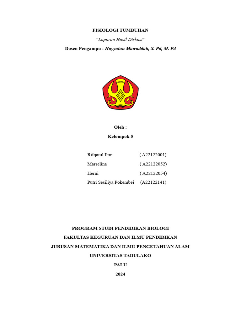 Laporan Fistum K. 5 | PDF