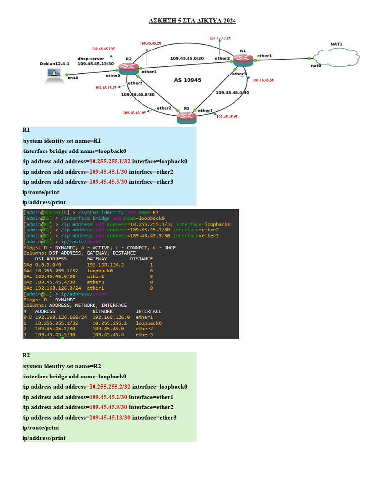ΕΡΓΑΣΙΑ 5 ΣΤΑ ΔΙΚΤΥΑ | PDF | Ip Address | Network Architecture
