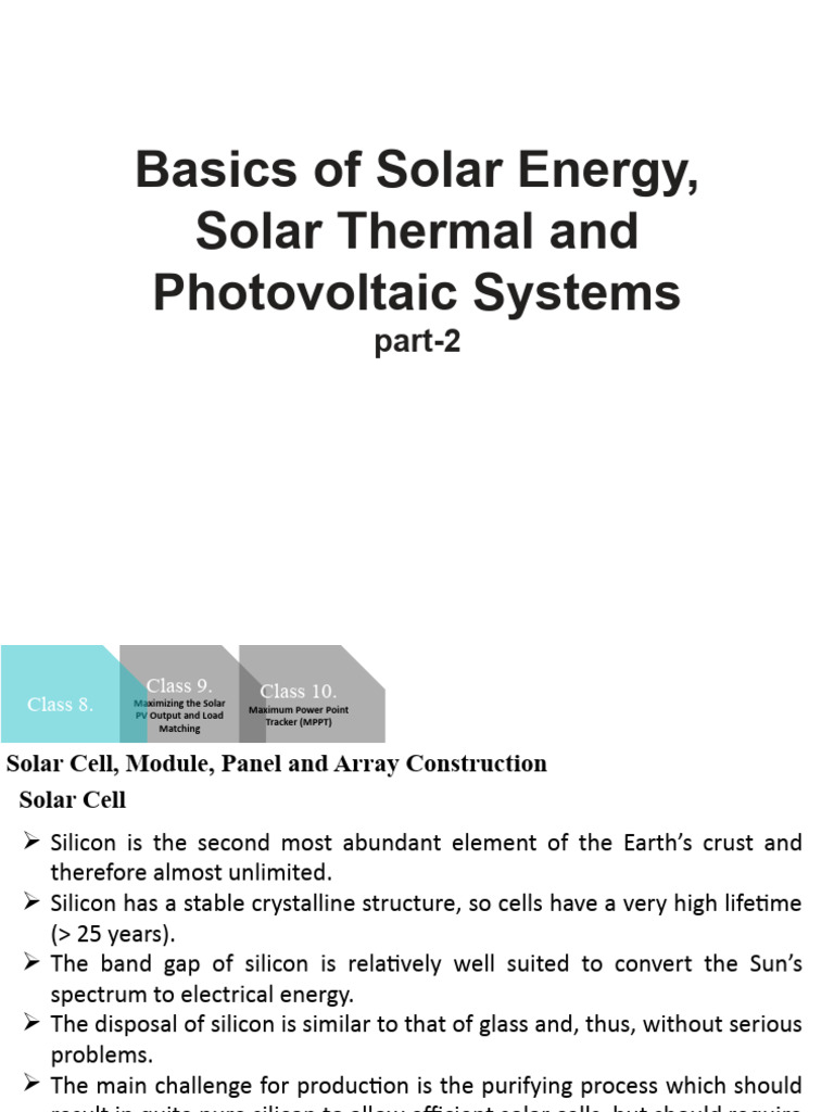 M2.solar - Part2 | PDF | Silicon | Solar Cell