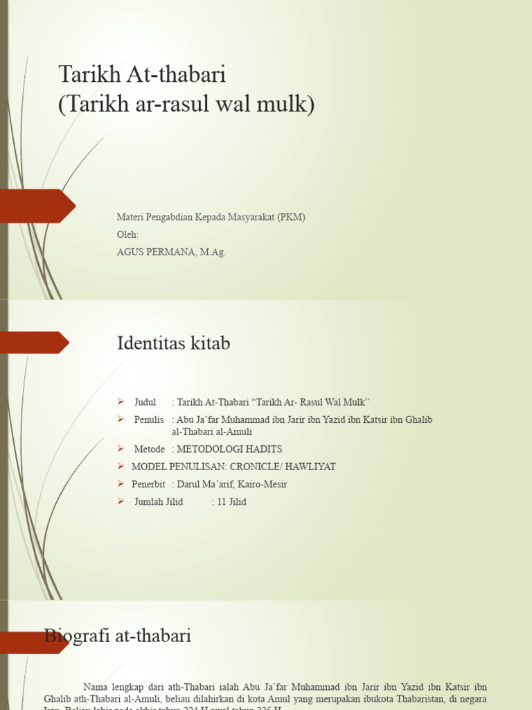 Tarikh Thabari | PDF