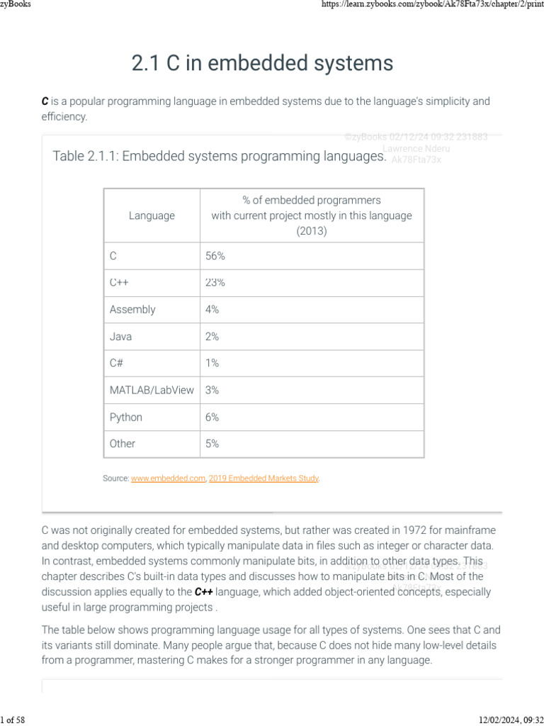 Lecture 02 | PDF | Integer (Computer Science) | Data Type