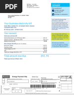 British Gas Example Bill | PDF | Invoice | Cheque