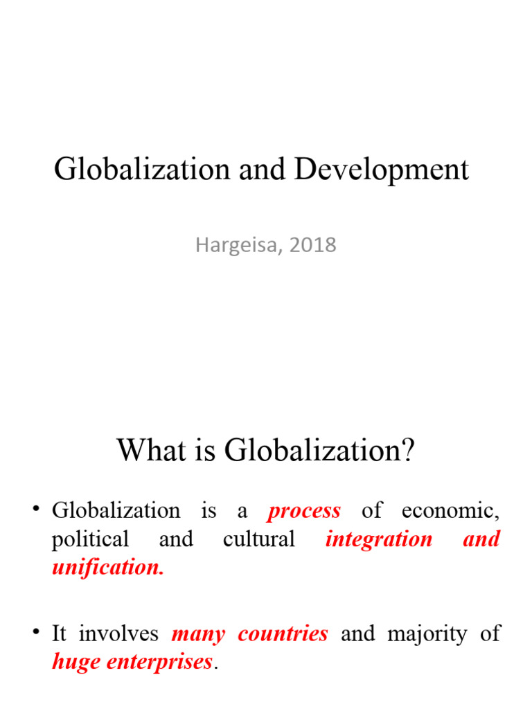 Globalization and Development | PDF | Globalization | Bretton Woods System