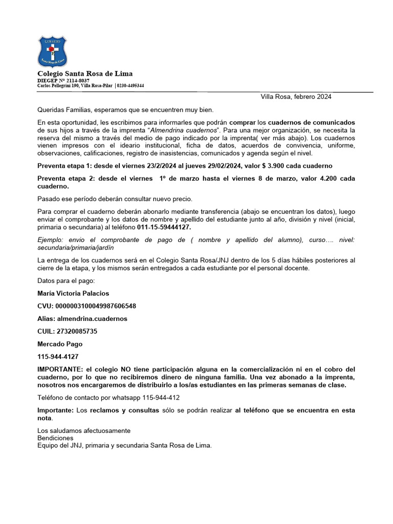 Nota Cuadernos de Comunicados 2024-1 | PDF