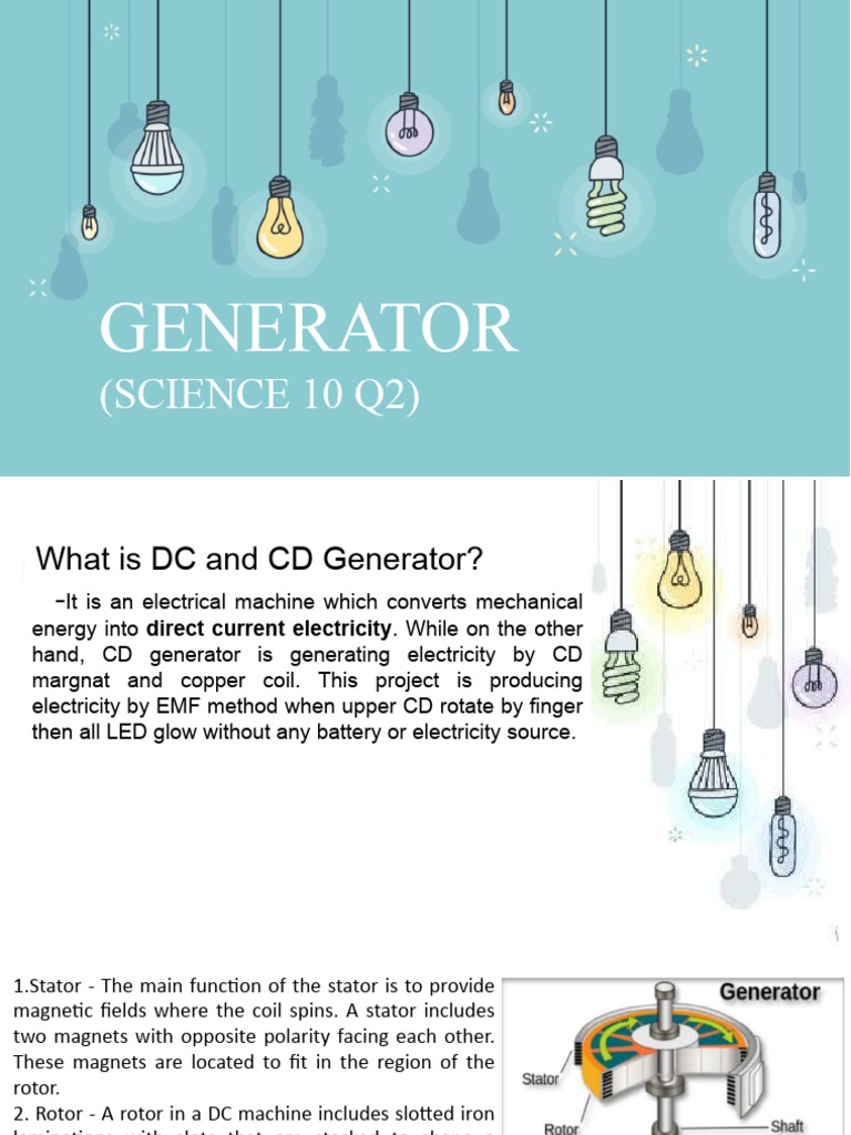 DC and CD Generator Basics | PDF