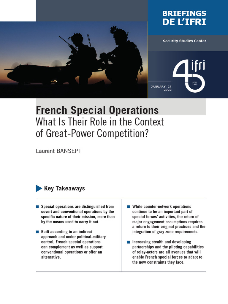 French Special Ops in Power Competition | PDF | Special Forces ...
