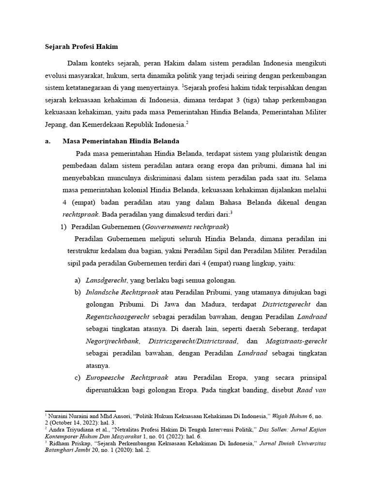 Sejarah Profesi Hakim 300324 | PDF