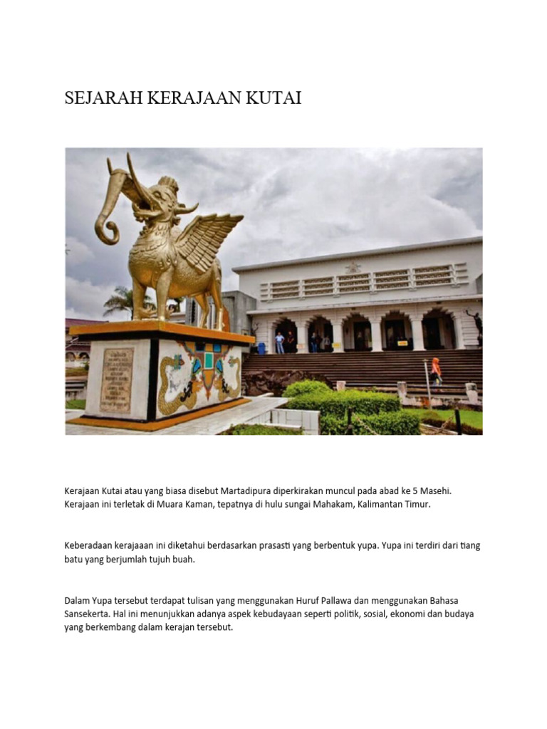 Sejarah Kerajaan Kutai | PDF
