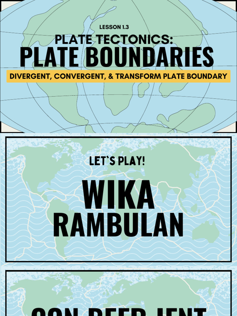 Plate Tectonics and Large-Scale System Interactions Earth Science ...