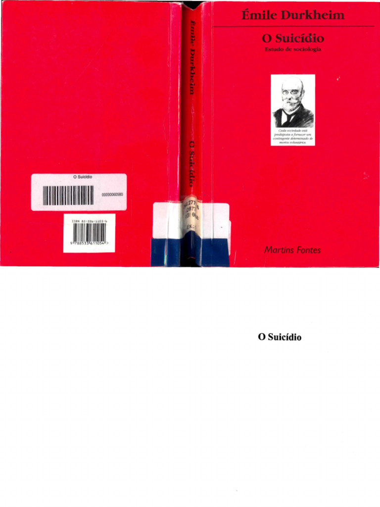 Aula 8 - DURKHEIM Mile. O SuicdioPrefciosintroduocaps 2345 | PDF