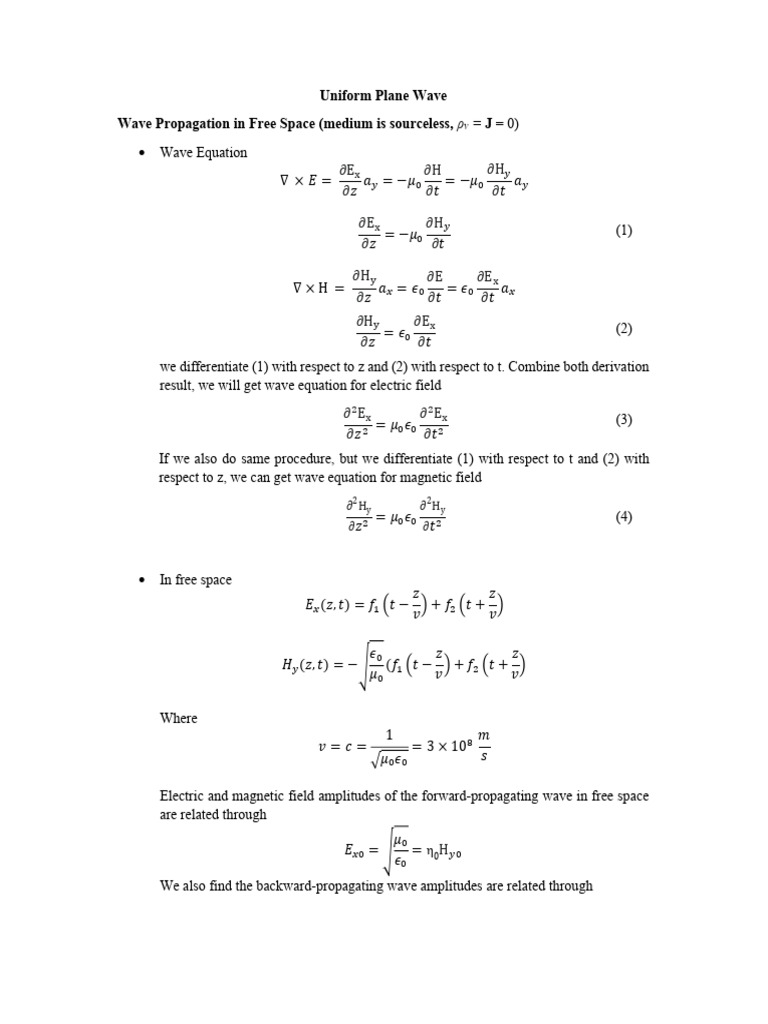 Fauzan Aulia Hardy - Resume Uniform Plane Wave | PDF