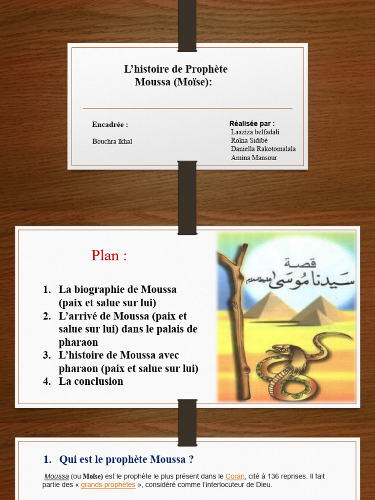 Histoire du Prophète Moussa et Pharaon | PDF | Moïse dans l'Islam | Moïse