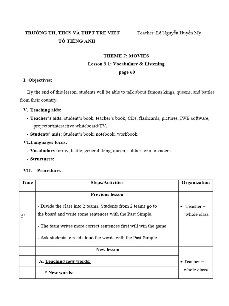 Grade 6-UNIT 7-Lesson 3.1 | Download Free PDF | Learning | Human Communication