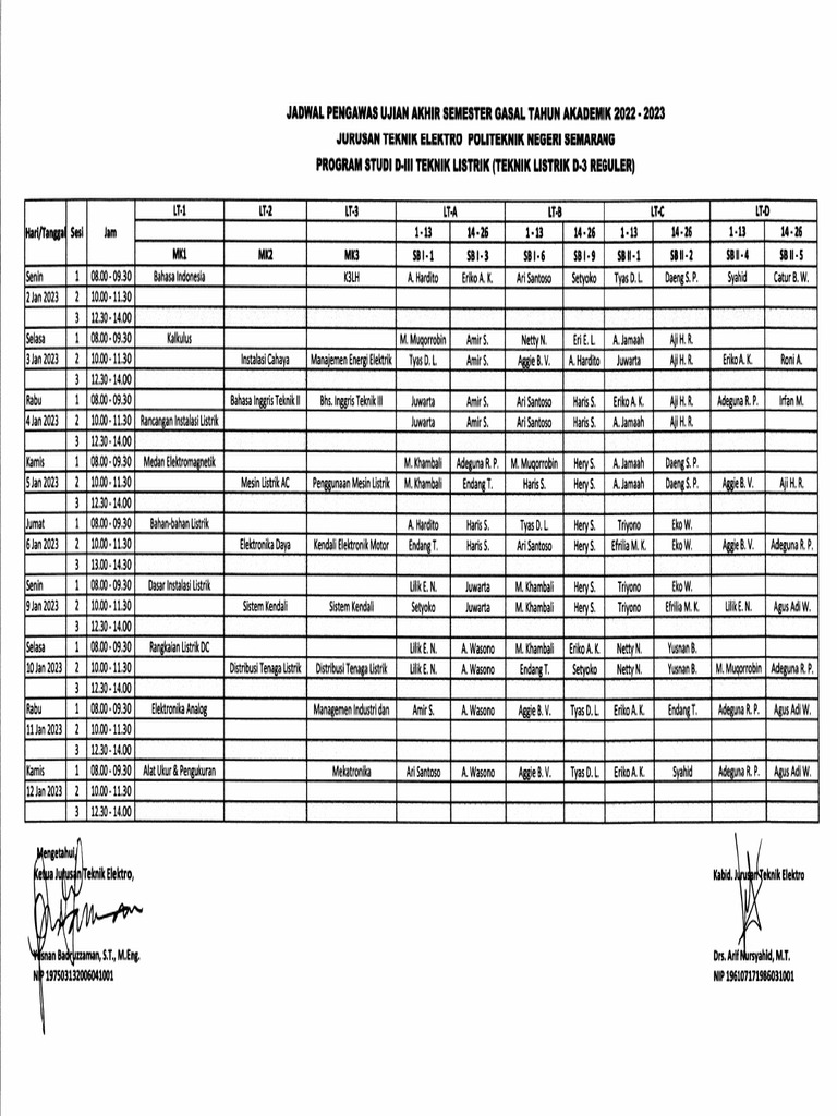 Contoh Jadwal | PDF