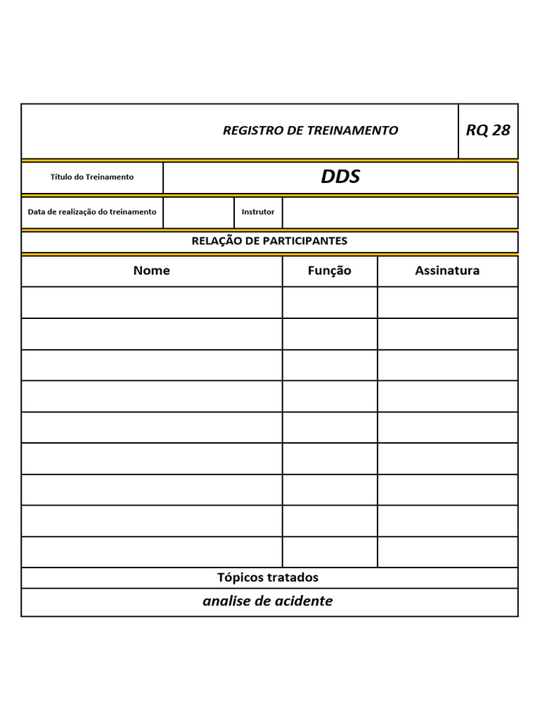 Formulario Dds | PDF