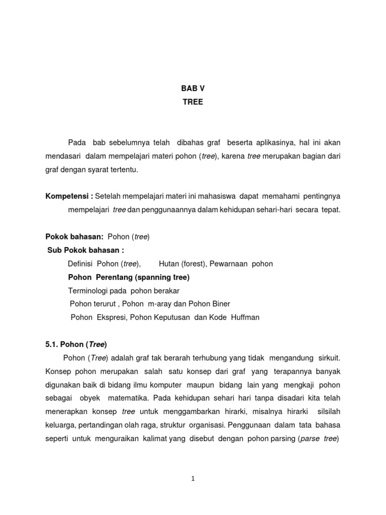Materi Pohon untuk Mahasiswa | PDF