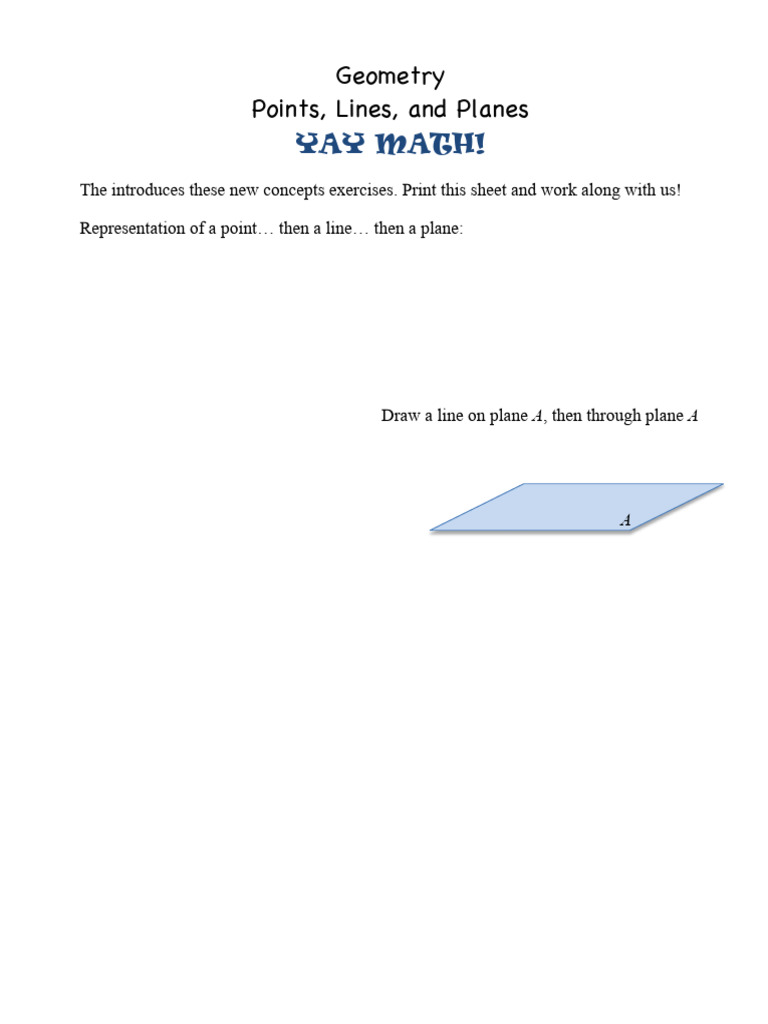 Chapter 1 Full Student Packet | PDF | Line (Geometry) | Angle
