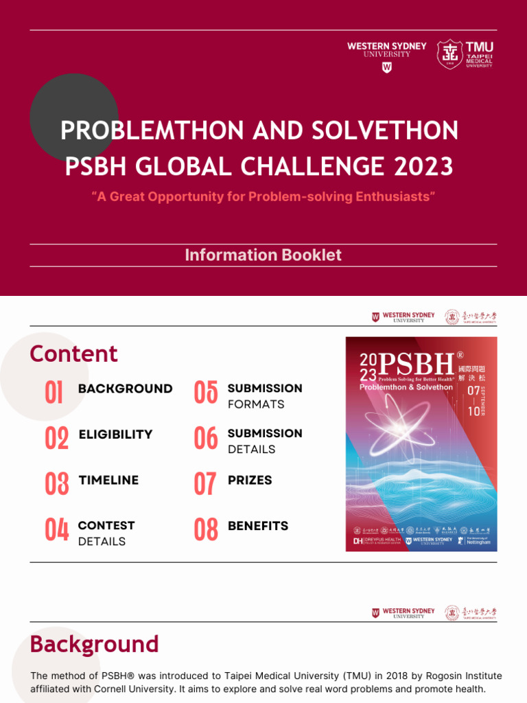 2023 PSPH Competition Booklet | PDF