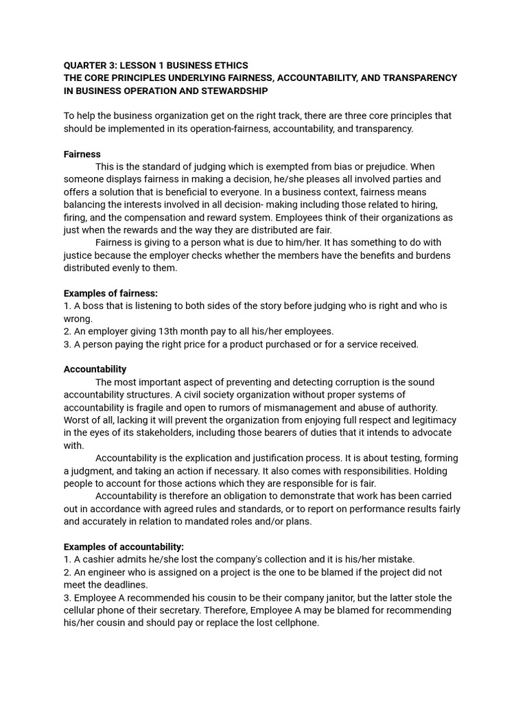 Business Ethics Reporting | PDF | Accountability | Business Ethics