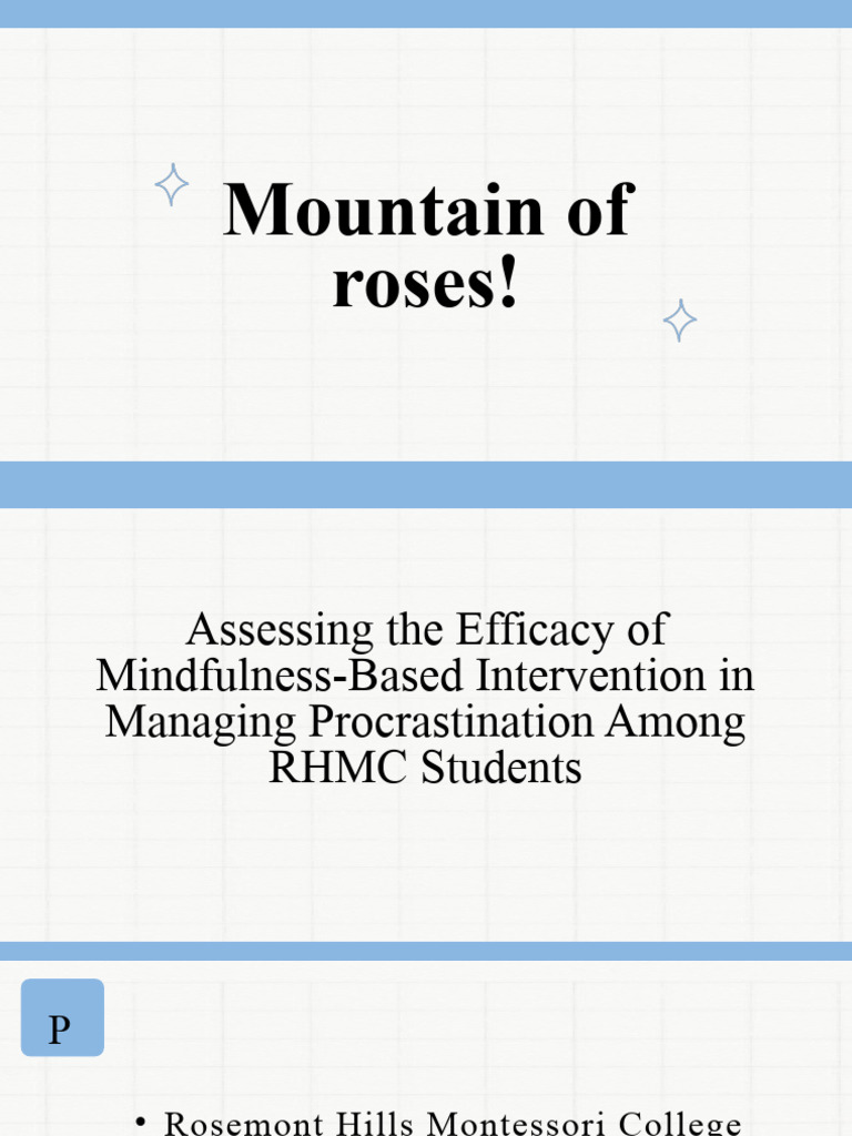 Mindfulness to Combat Procrastination | PDF