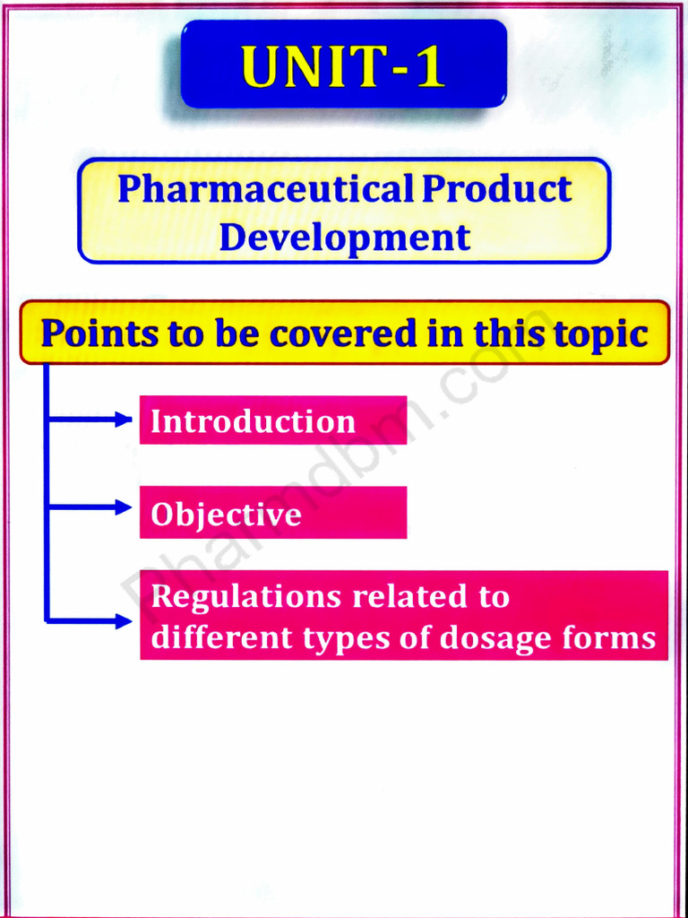 Pharmaceutical Product Development Unit 1 | PDF | New Product Development | Social Programs