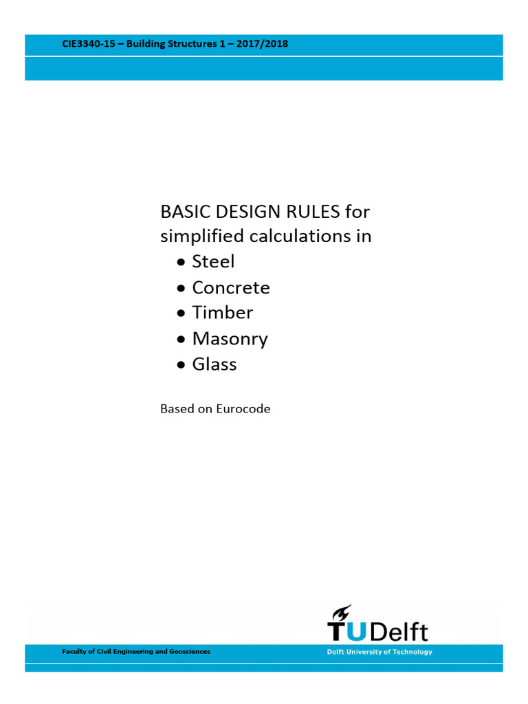 Basic Design Rules For Various Materials CIE3340-15 v2 | PDF | Buckling ... Basic Design Rules For Various Materials CIE3340-15 v2 | PDF | Buckling ...