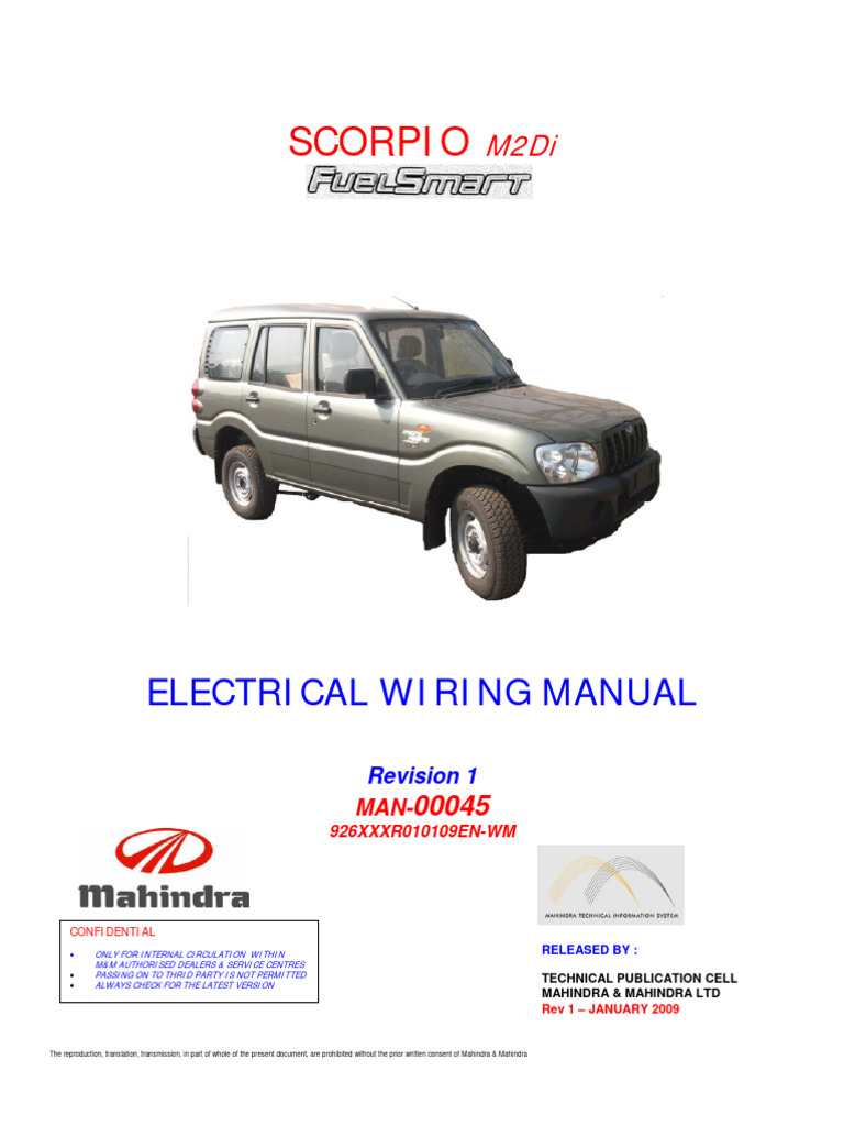 Scorpio M2Di Fuel Smart - Wiring Manual - Rev1 | PDF | Switch | Relay