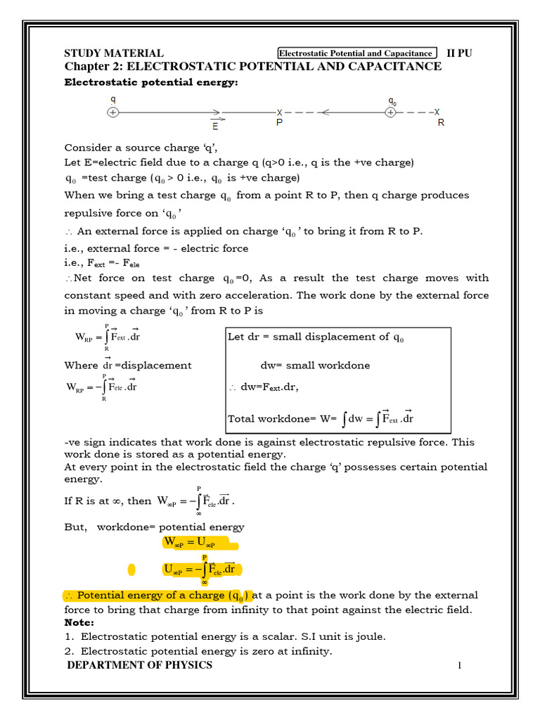 Chapter 2 Phy | PDF | Dielectric | Capacitance