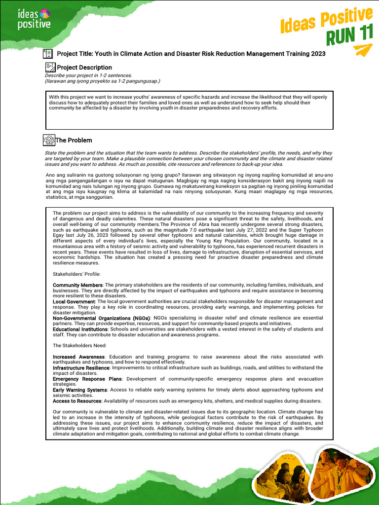 UPRUN11 - Climate Action and DRRM Training | PDF | Emergency Management ...