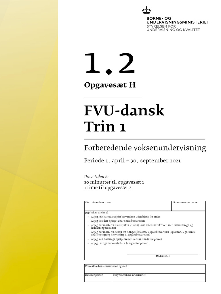 Opgave H 1.2 - Opgavesaet | PDF