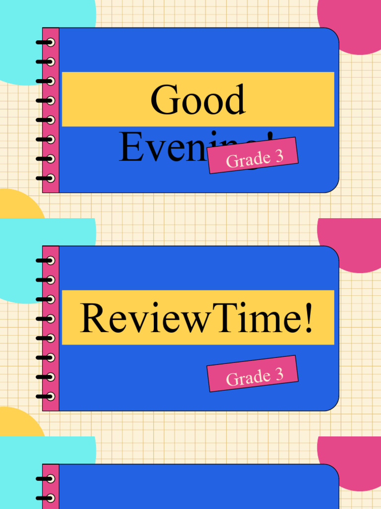 Grade 3 Review | PDF