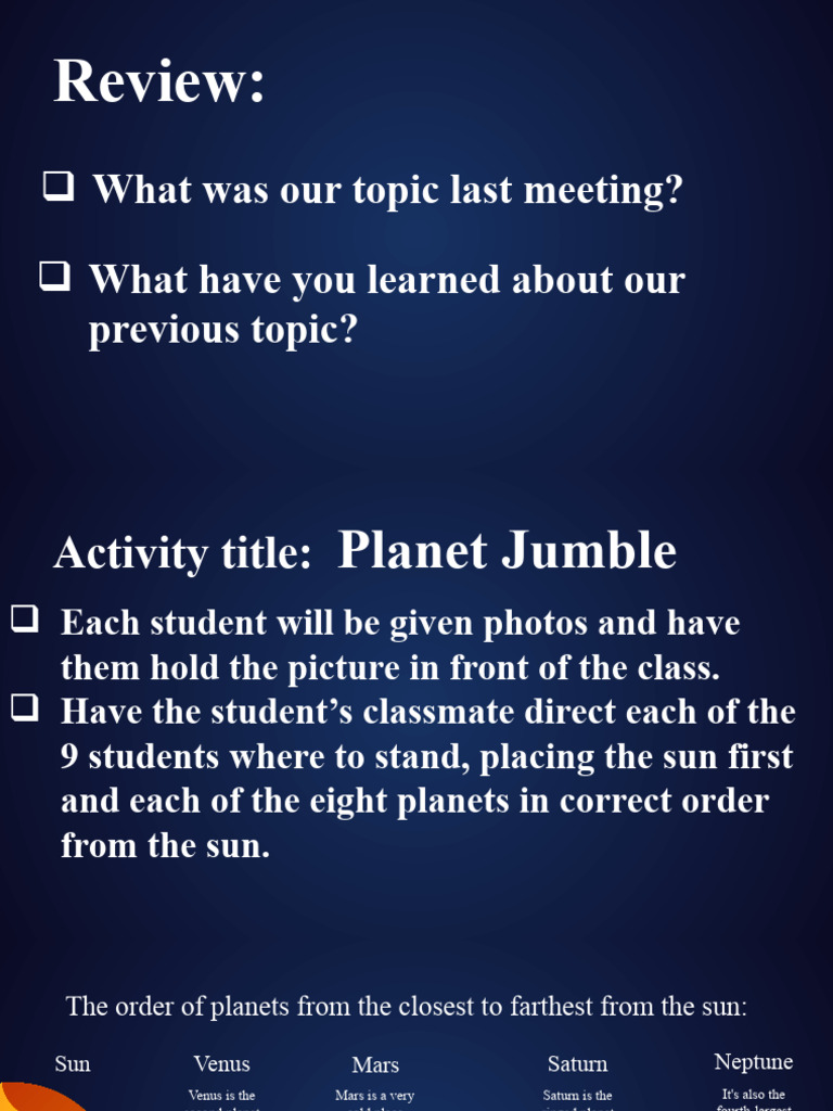 SOLAR SYSTEM PPT Final Nani | PDF | Planets | Solar System