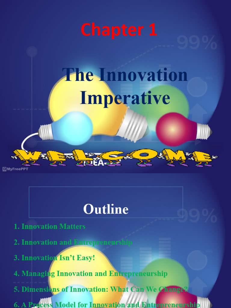 Innovation MGT Chapter 1-3 | PDF | Entrepreneurship | Innovation