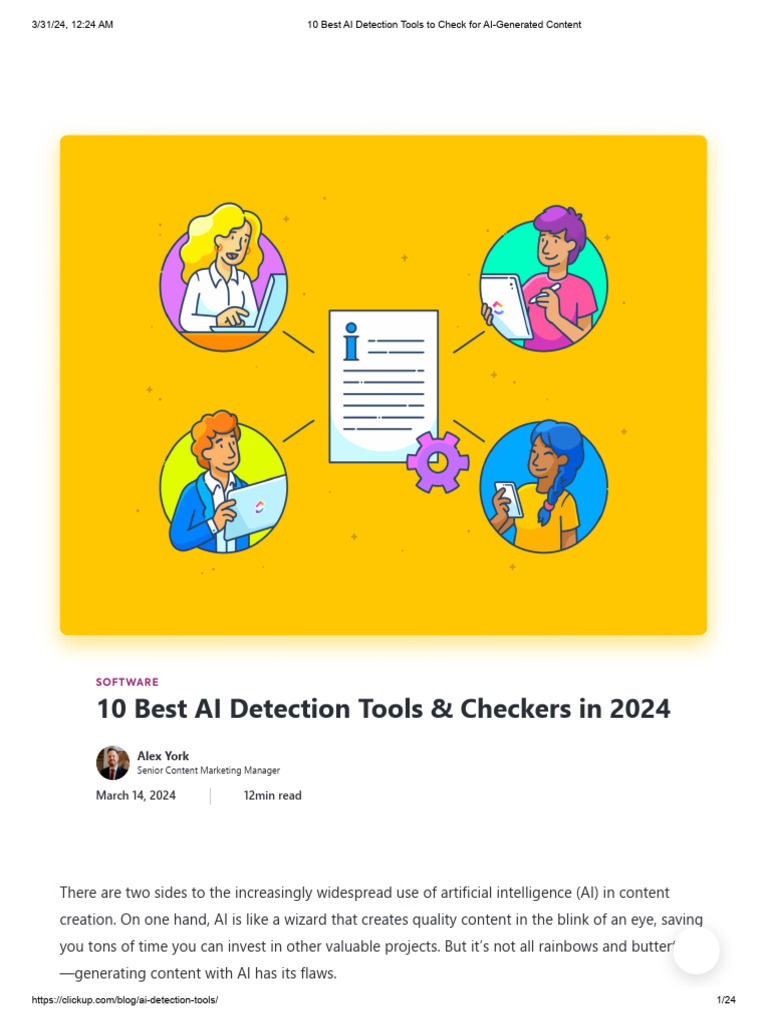 10 Best AI Detection Tools To Check For AI-Generated Content | PDF | Artificial Intelligence ...
