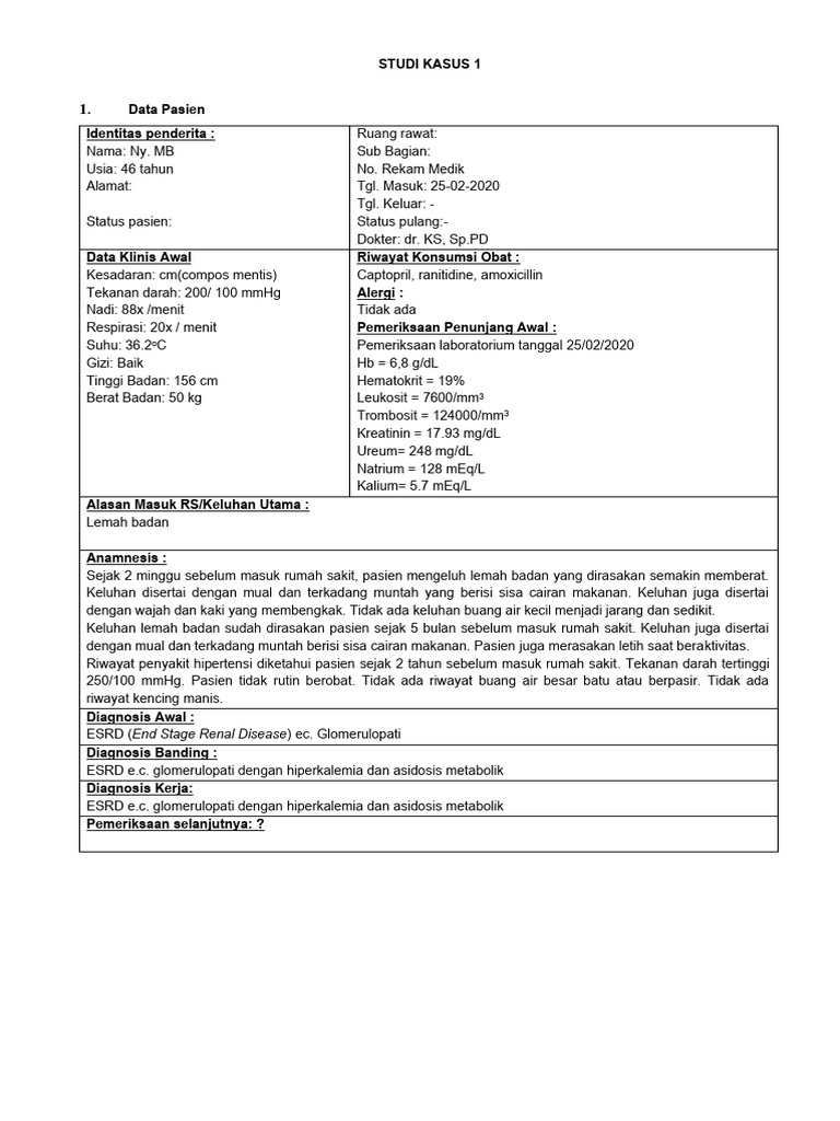 CASE1 - Latihan FK1 29102023 | PDF